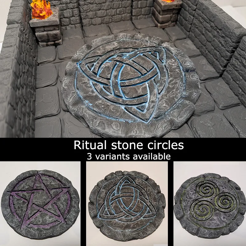 Ritual stone circle - 3 variants - DND scenery by Together 3D ...