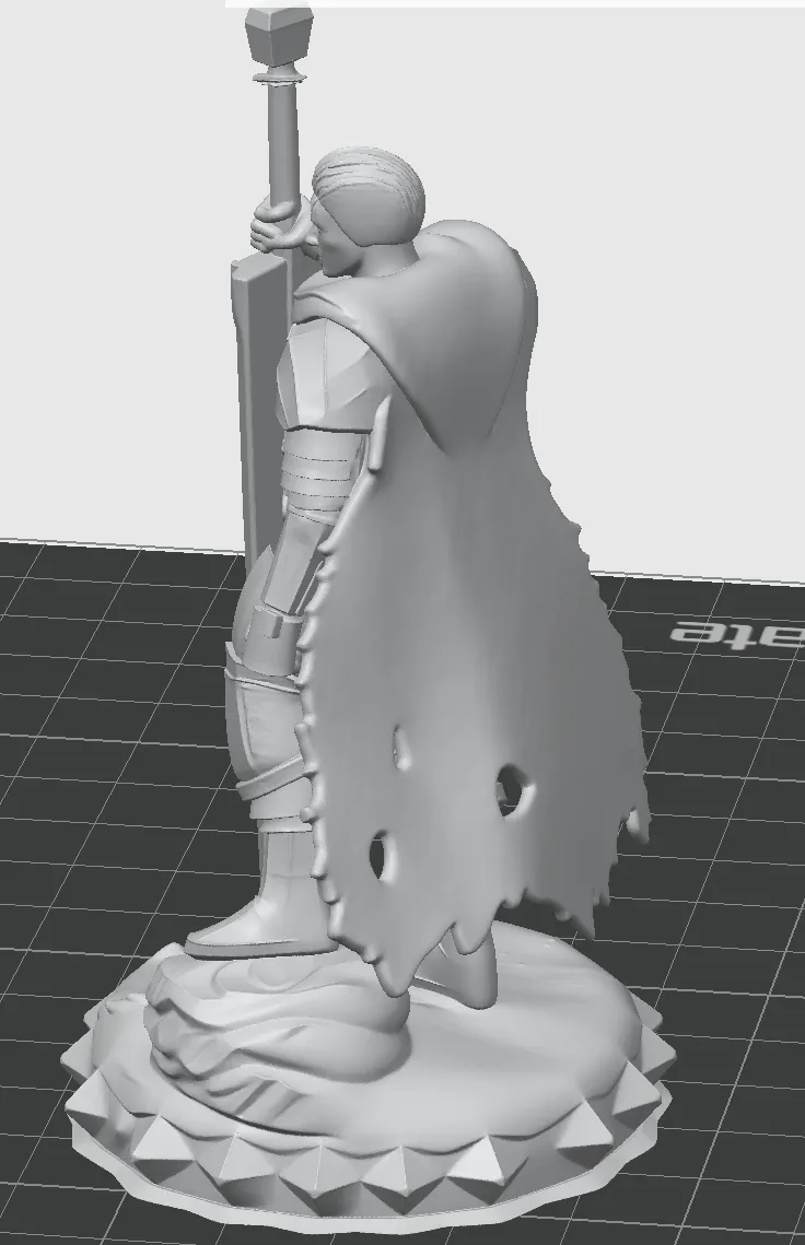 Guts - Berserk en pose con espada - Modelo de impresión 3D gratuito ...