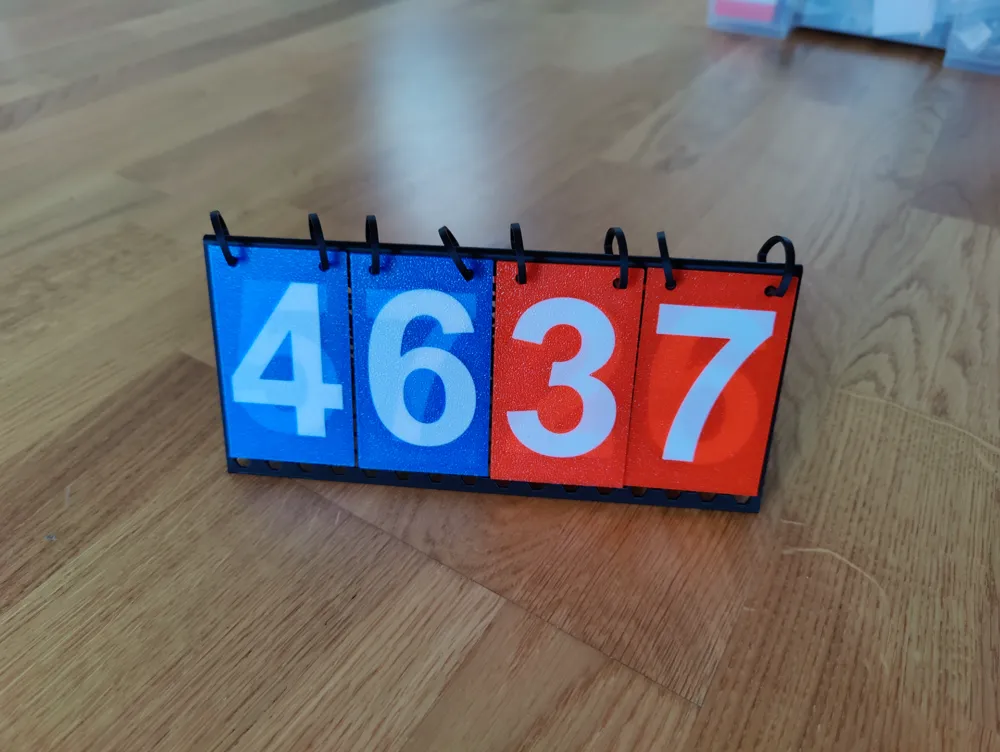 Flip scoreboard - Free 3D Print Model - MakerWorld