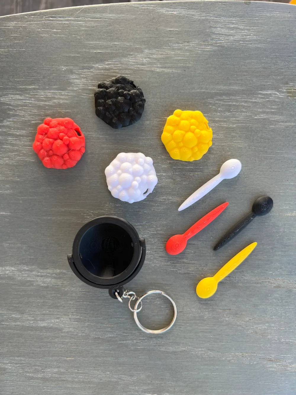 DIY Mini Cauldron Ornament with Hidden Compartment by NUKDDD MakerWorld ...