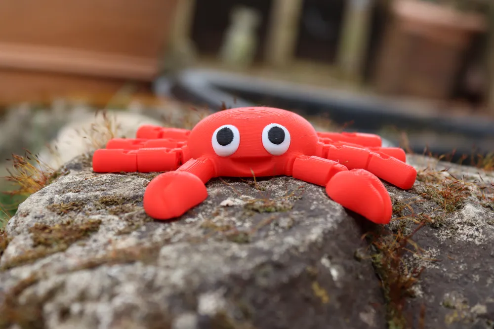 Cute Articulated Crab by Alex's 3D prints MakerWorld: Download Free 3D ...
