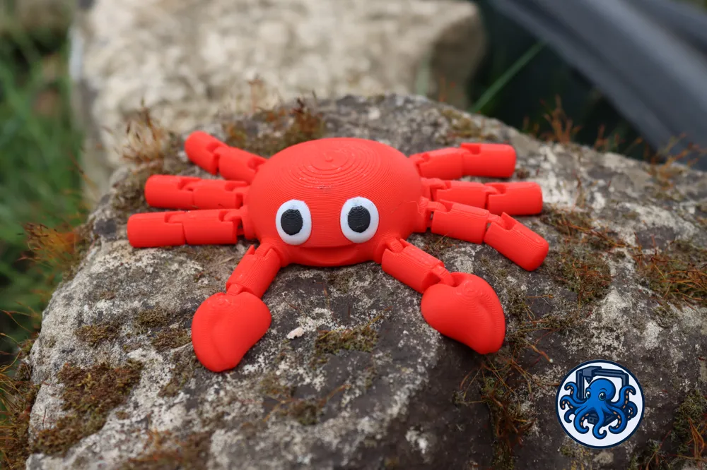 Caranguejo Flexi | Animal Marinho Articulado - Modelo gratuito para ...