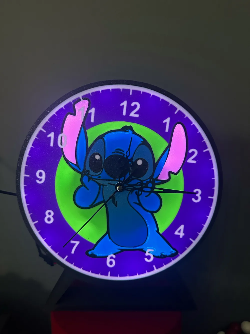 Stitch Lightbox Clock by extremes31 MakerWorld: Download Free 3D Models