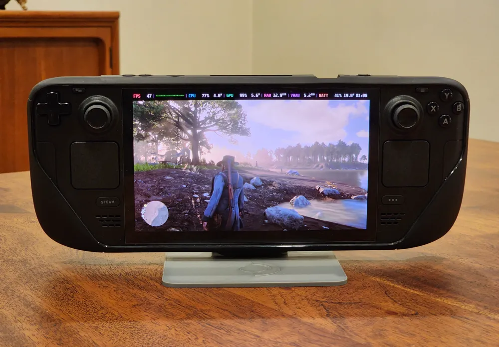 Steam Deck Vertical Stand for JSAUX Mod Case by pfji - MakerWorld
