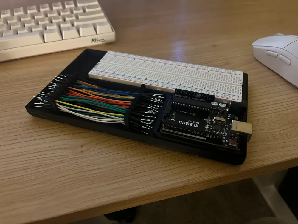 Gridfinity Arduino + Breadboard + Jumper Wire Rack by arsenal MakerWorld: Download Free 3D Models