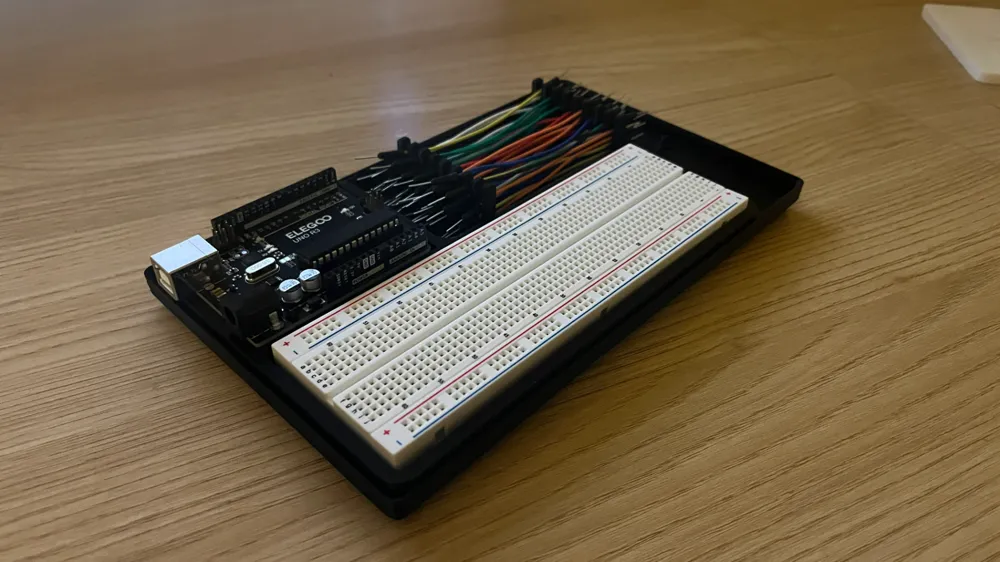 Gridfinity Arduino + Breadboard + Jumper Wire Rack by arsenal MakerWorld: Download Free 3D Models