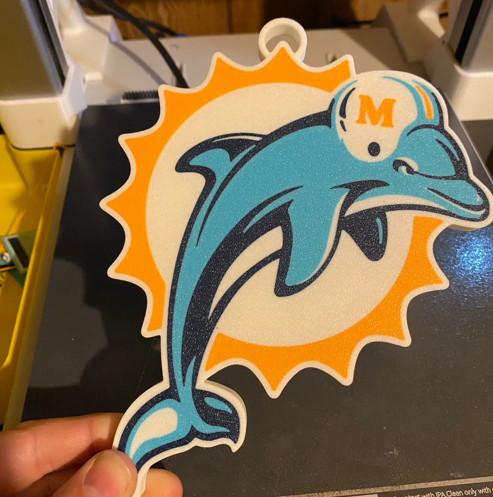 Miami Dolphins Chain Logo by Pj2leandro - MakerWorld