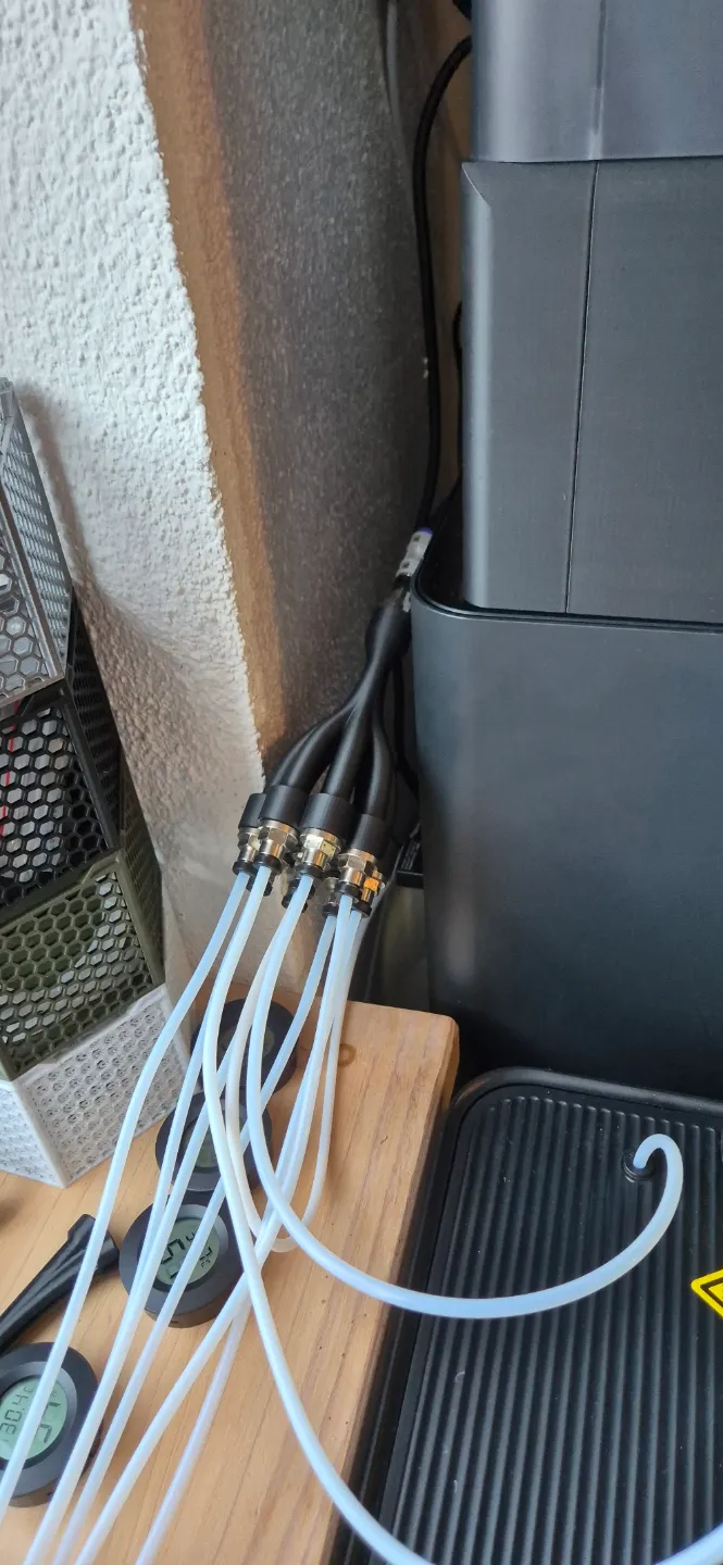 9 in 1 PTFE Tube Connector AMS Sunlu S4 Splitter by Wehkinger - MakerWorld