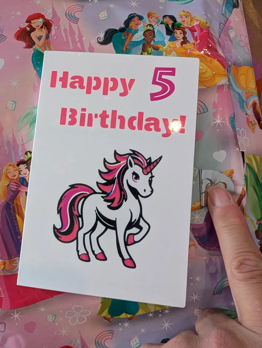 Birthday Card (unicorn) - Free 3D Print Model - MakerWorld