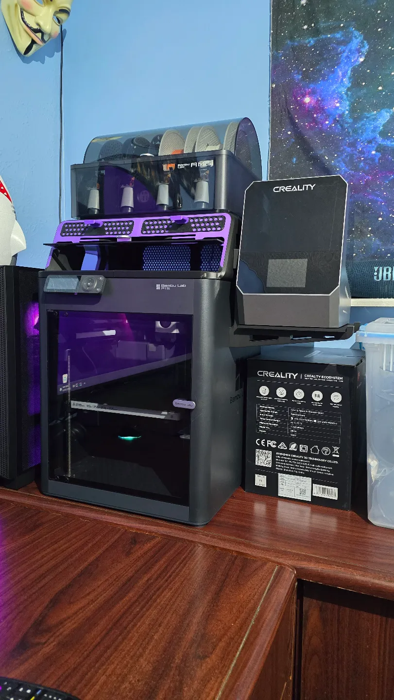 Creality Space Pi Dual Spool Dryer Mount by Skinward - MakerWorld