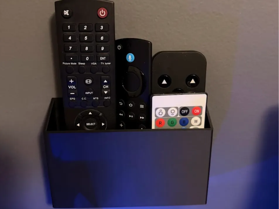 Fernbedienungs-Organizer (Wandmontage) – Kostenloses 3D-Druckmodell ...