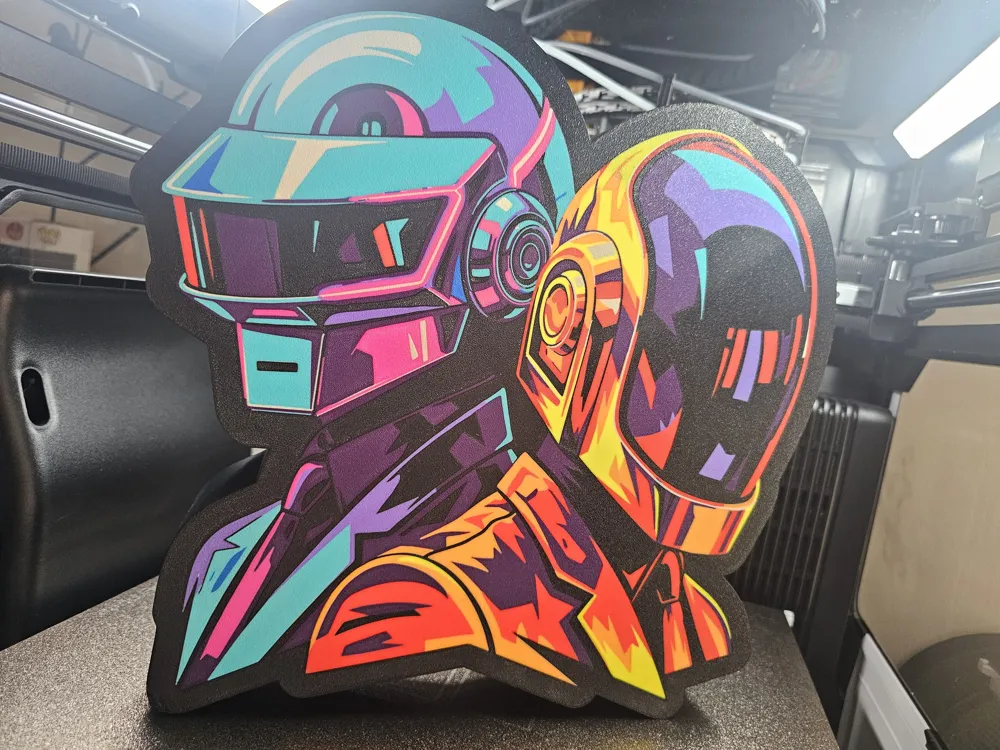 DAFT PUNK LIGHT BOX - Free 3D Print Model - MakerWorld