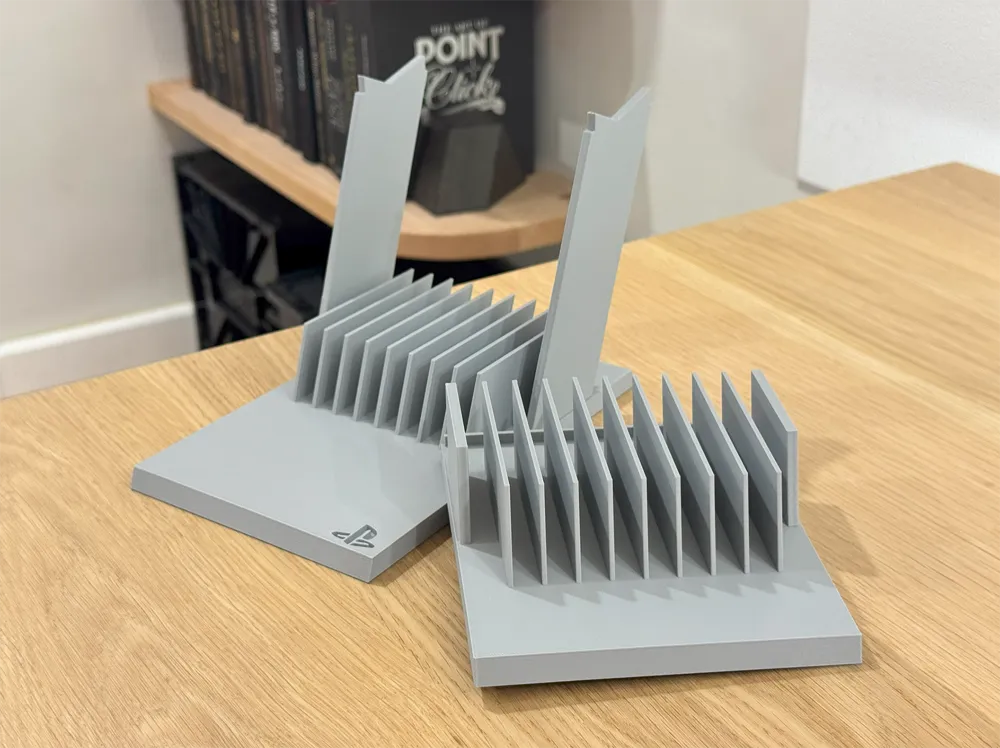 NTSC PlayStation 1 (PS1) game stand holder - Free 3D Print Model ...