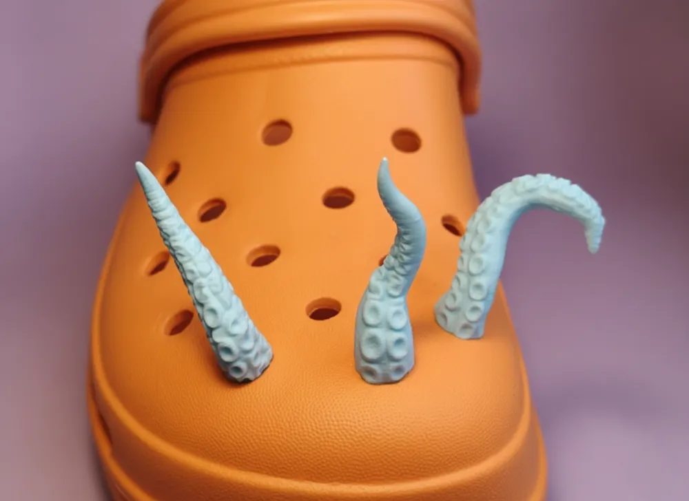 Octopus / Kraken Tentacles Croc Charm (Jibbitz) - Free 3D Print Model ...