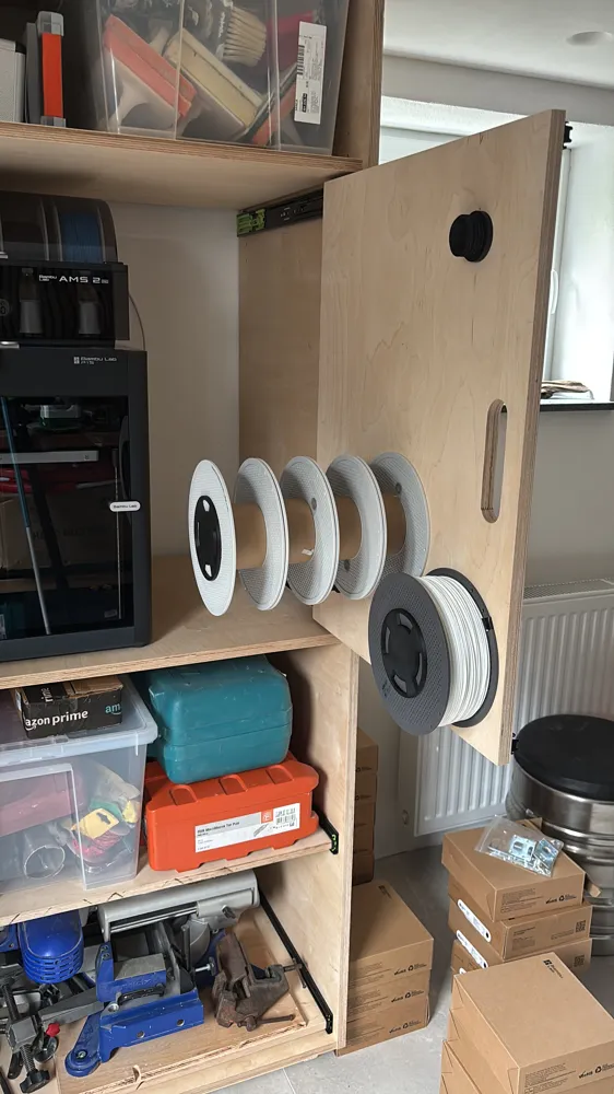 Filament Spool Holder for Wall Mounting - Free 3D Print Model - MakerWorld
