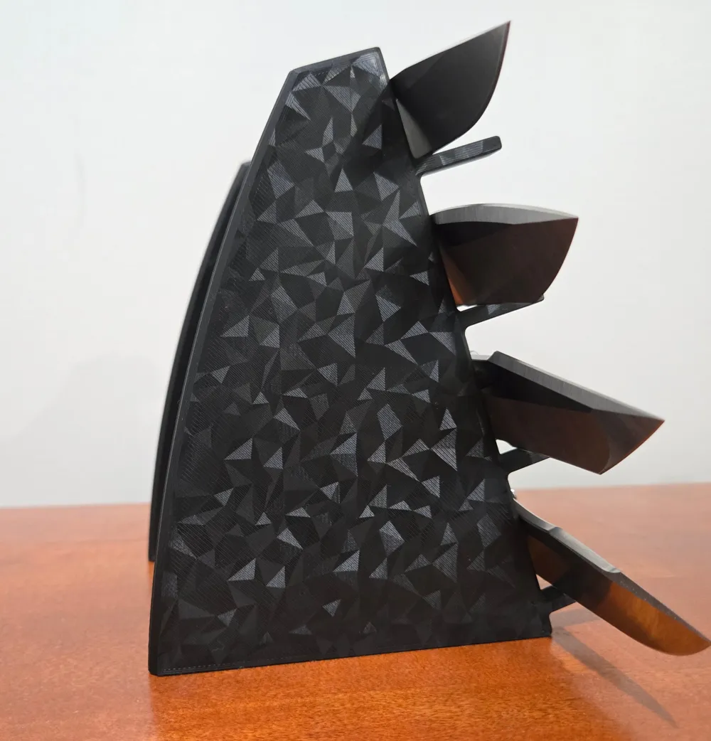 Knife Display Stand - Closed sides by Materium MakerWorld: Download ...
