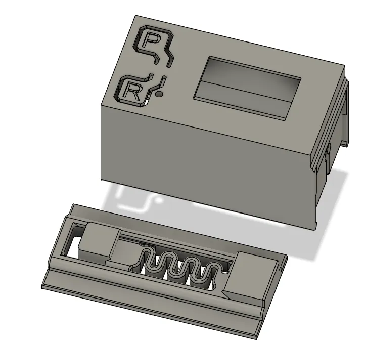 ESP32 Heltec Lora Wifi 32 Box DIN Rail Step file by Travis90x ...