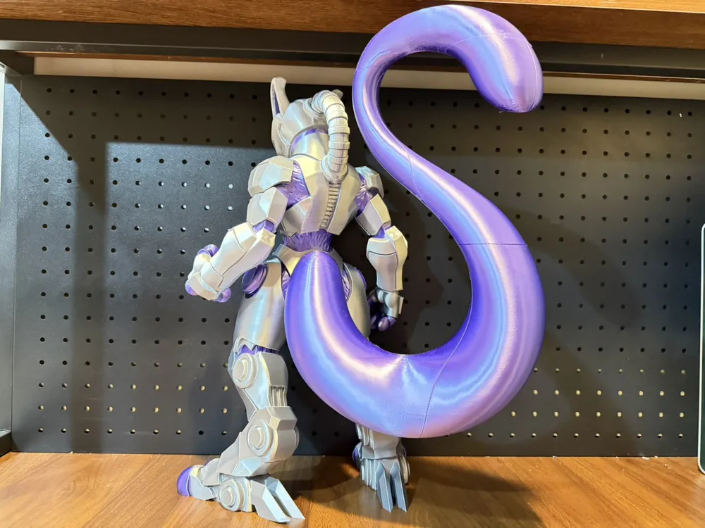 Mecha Mewtwo NO AMS Multi-Color Parted Statue - Free 3D Print Model ...