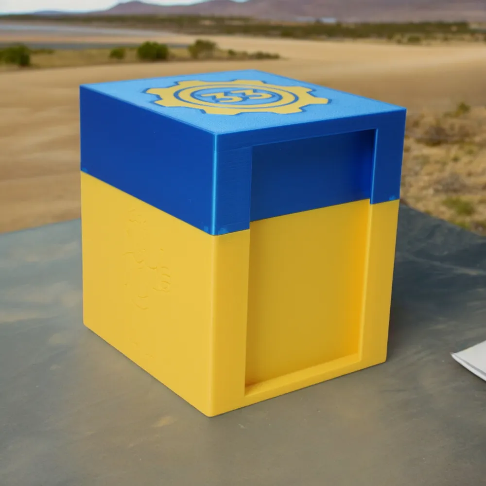 Fallout inspired - Vault 33 MTG commander deck box by Dragon in the ...