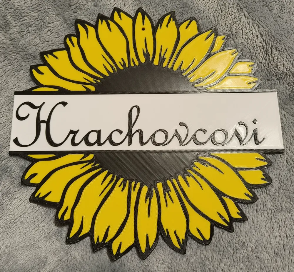 Door name tag - editable text by HroshiPrint - MakerWorld