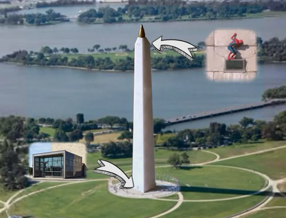 Washington Monument casing for Bic pen ink by hec13gr - MakerWorld