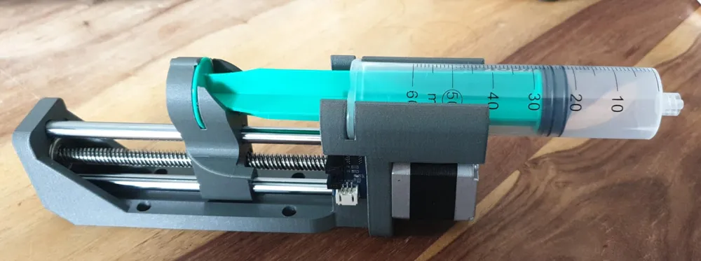 Syringe pump for NEMA17 and DicoNEX syringe 60ml - Free 3D Print Model ...