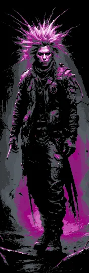 The Toxic Punk King Walks his path in the World - Set of 3 Bookmarks ...