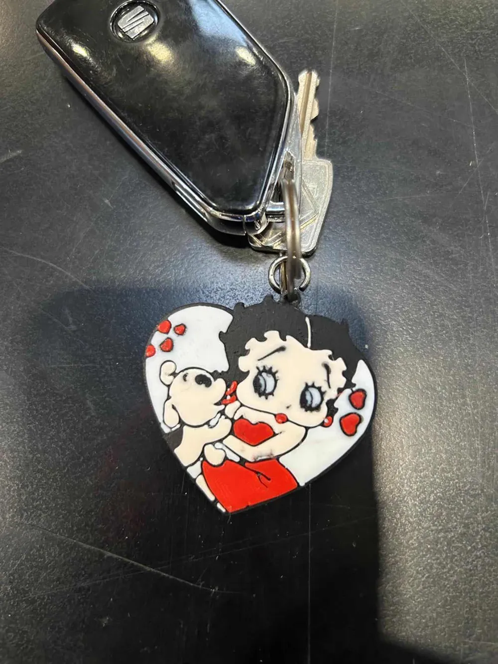 Betty Boop keychain by uli3D - MakerWorld