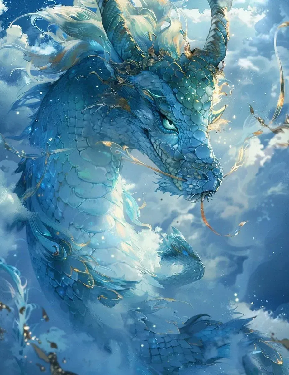 Internet celebrity-style Celestial Azure Bull Python and Water Buffalo ...