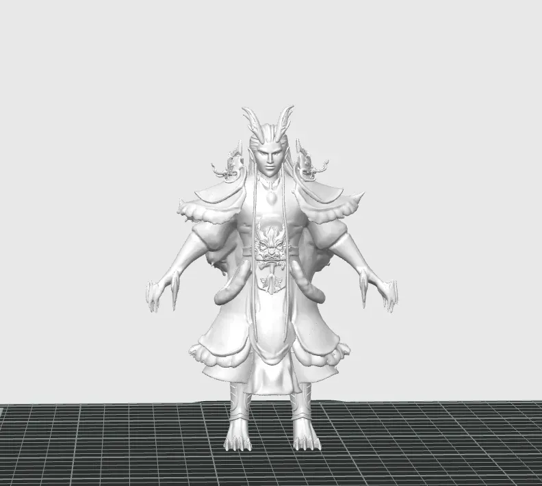 Nezha - Ao Guang (Rey Dragón del Mar del Este) por andy - MakerWorld