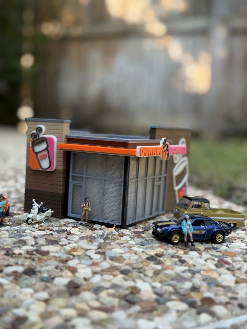 1:64 Dunkin Donuts DIorama by Bokkins3d MakerWorld: Download Free 3D Models