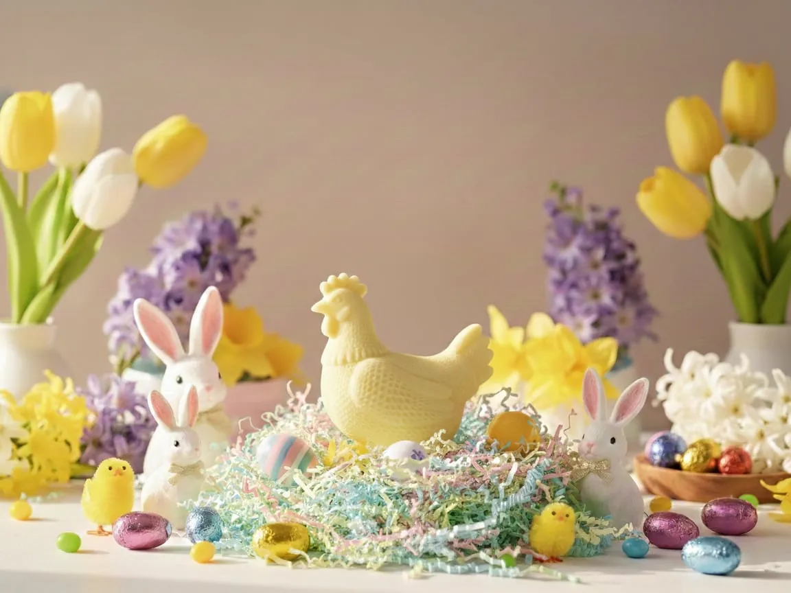 Easter Chicken - Classic Spring Figurine - Free 3D Print Model - MakerWorld