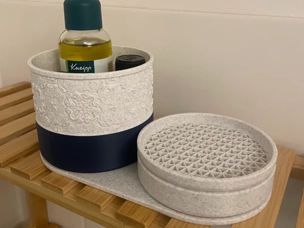 Minimalistic Bowl - Tray for 2 Bowls (stackable) by jovi - MakerWorld