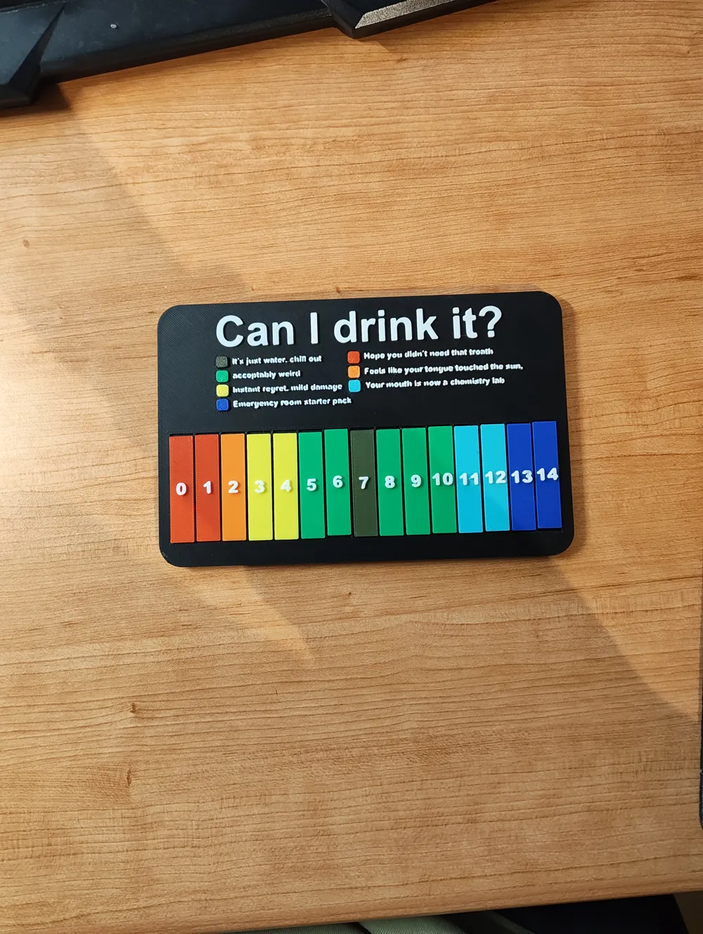 Can I drink it? - Ph-scale edition - Free 3D Print Model - MakerWorld