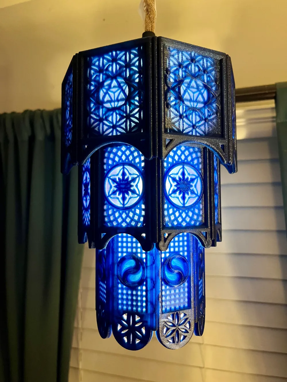 Trippy Three Tier Geometric LED Pendant Lamp/Light by K-Printz3D ...