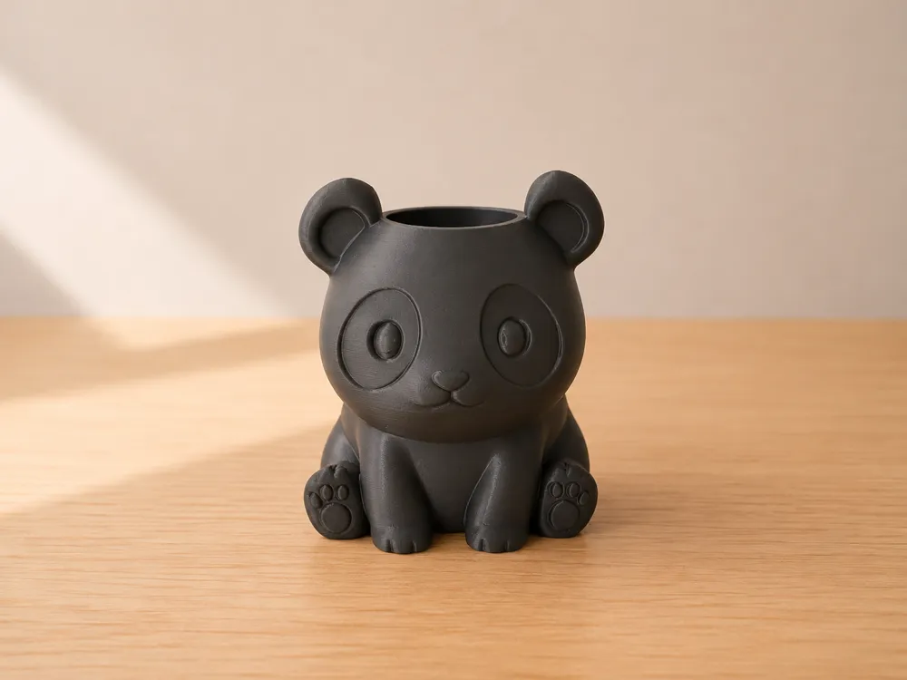 Cute Panda Planter for 6cm Plants - Free 3D Print Model - MakerWorld
