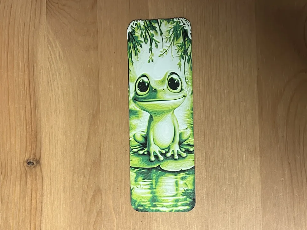 frog bookmark - Free 3D Print Model - MakerWorld