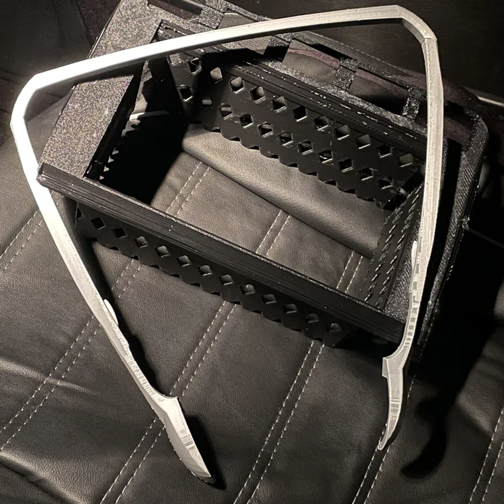 Cayenne 957 centre console trim for 2 din headunit - Free 3D Print ...