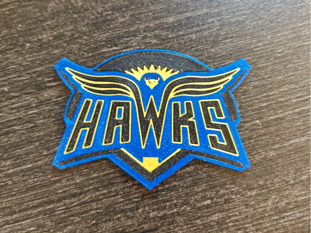 Hollis Hawks Logo by SudFarmMakerWorld: Download Free 3D Models
