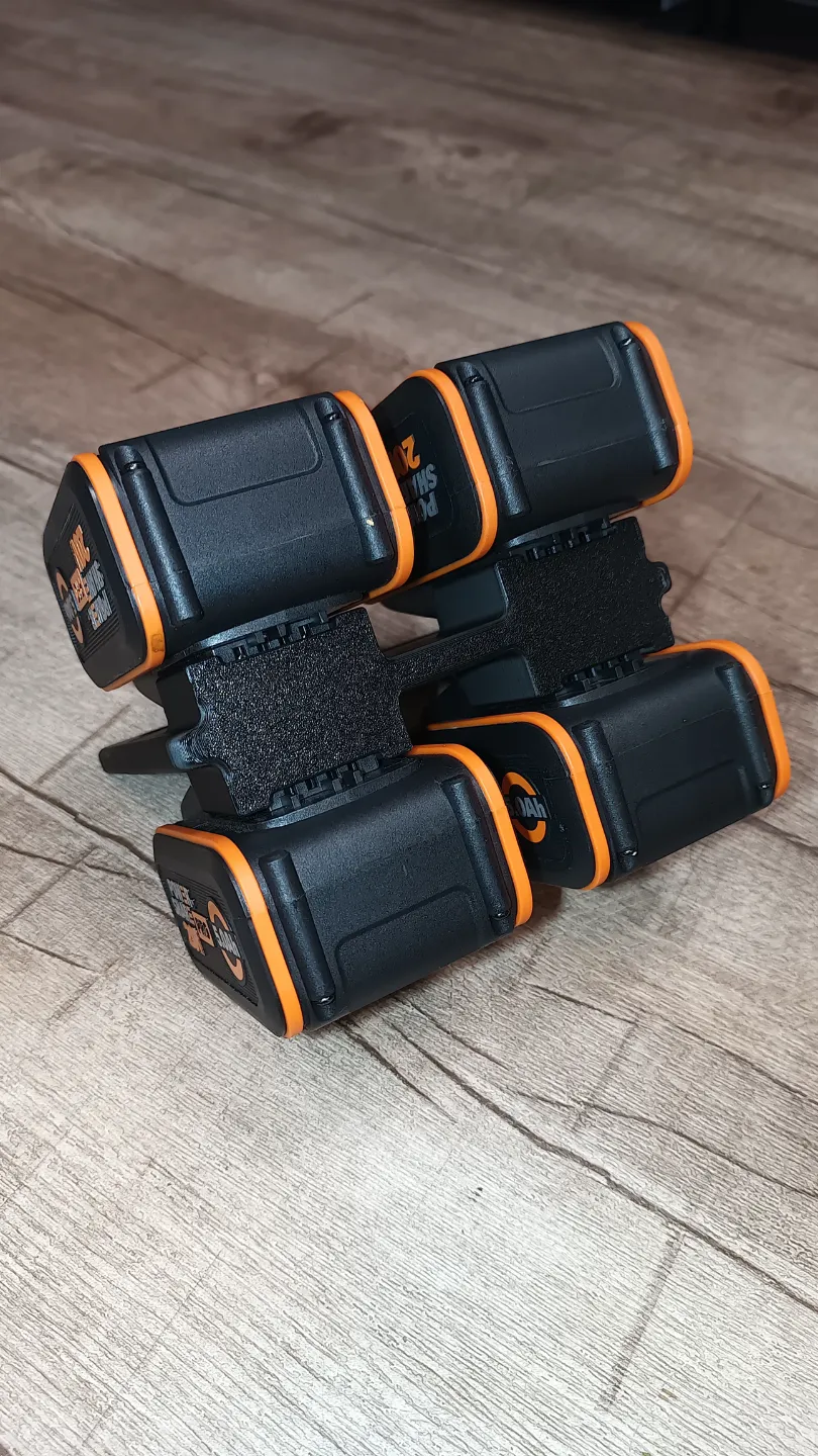 WORX 4x Portable Battery Click-Mount Holder by 3D.printing.Boutique.de ...