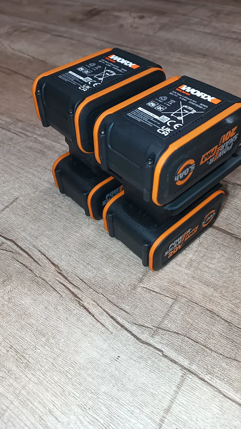 WORX 4x Portable Battery Click-Mount Holder by 3D.printing.Boutique.de ...