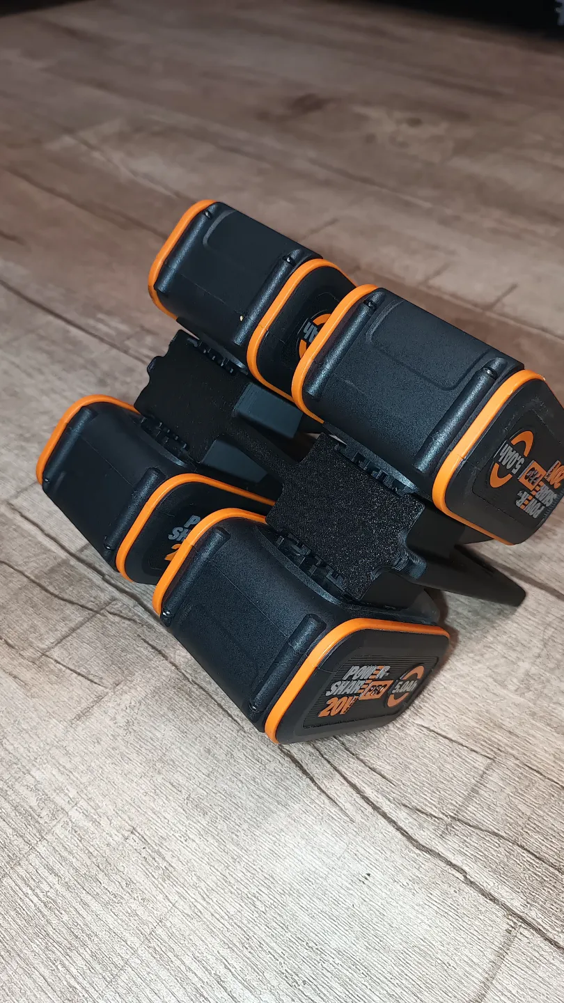 WORX 4x Portable Battery Click-Mount Holder by 3D.printing.Boutique.de ...