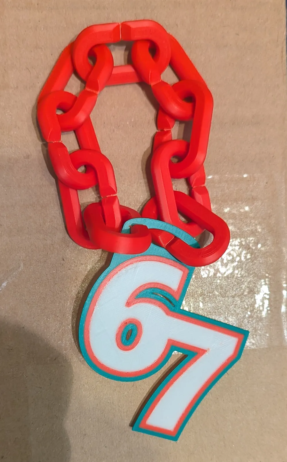 67 keychain - Free 3D Print Model - MakerWorld