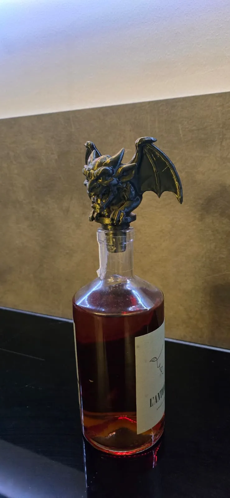 Gargoyle Bottle Stopper - Free 3D Print Model - MakerWorld