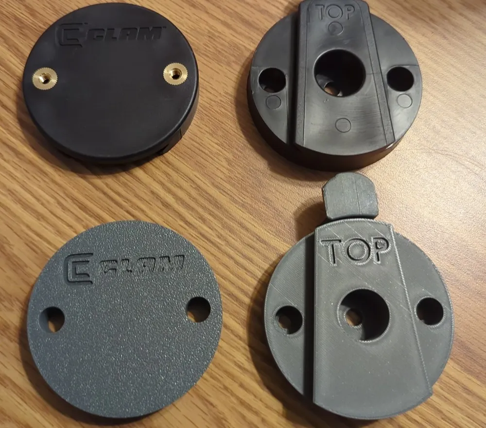 Clamlock Wall Mount & Base Plate by jmynheir - MakerWorld