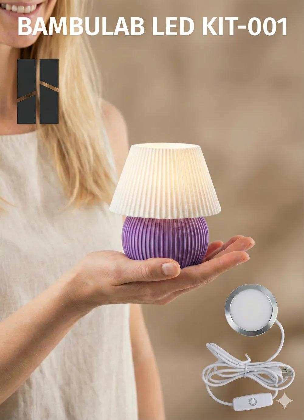 Bambu Lab LED Kit001 NANO Lamp by Cipriani 3Design - Free 3D Print ...