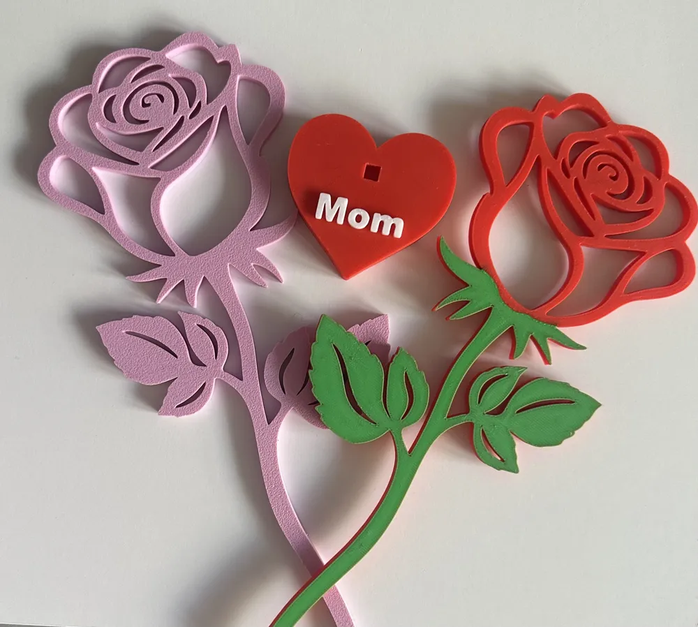 Standing Rose Perfect Gift by ShadowTouch MakerWorld: Download Free 3D ...