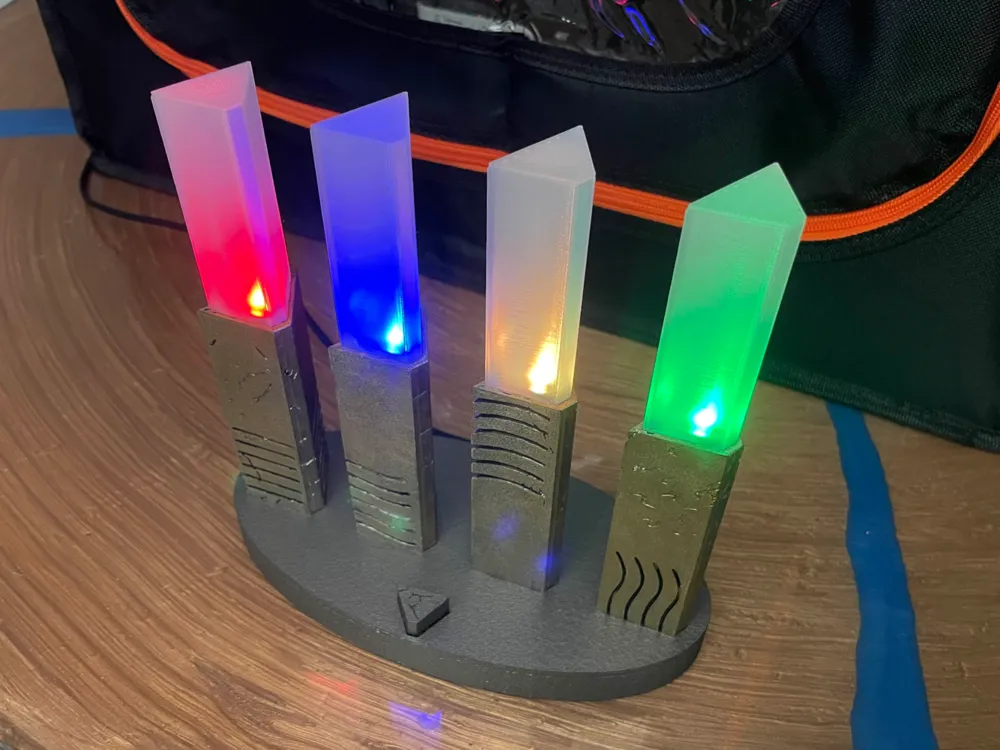 Fifth Element Stones Open Display by BlownToBits MakerWorld: Download ...