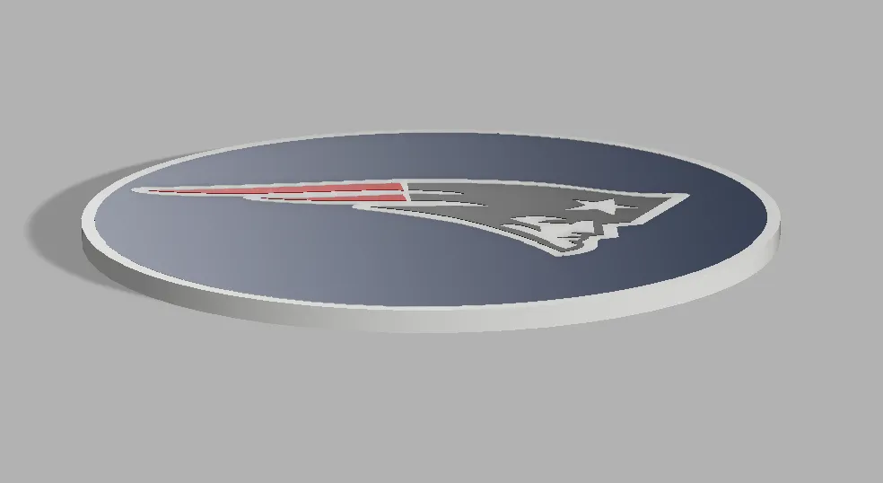 New England Patriots Drink Coaster - Free 3D Print Model - MakerWorld