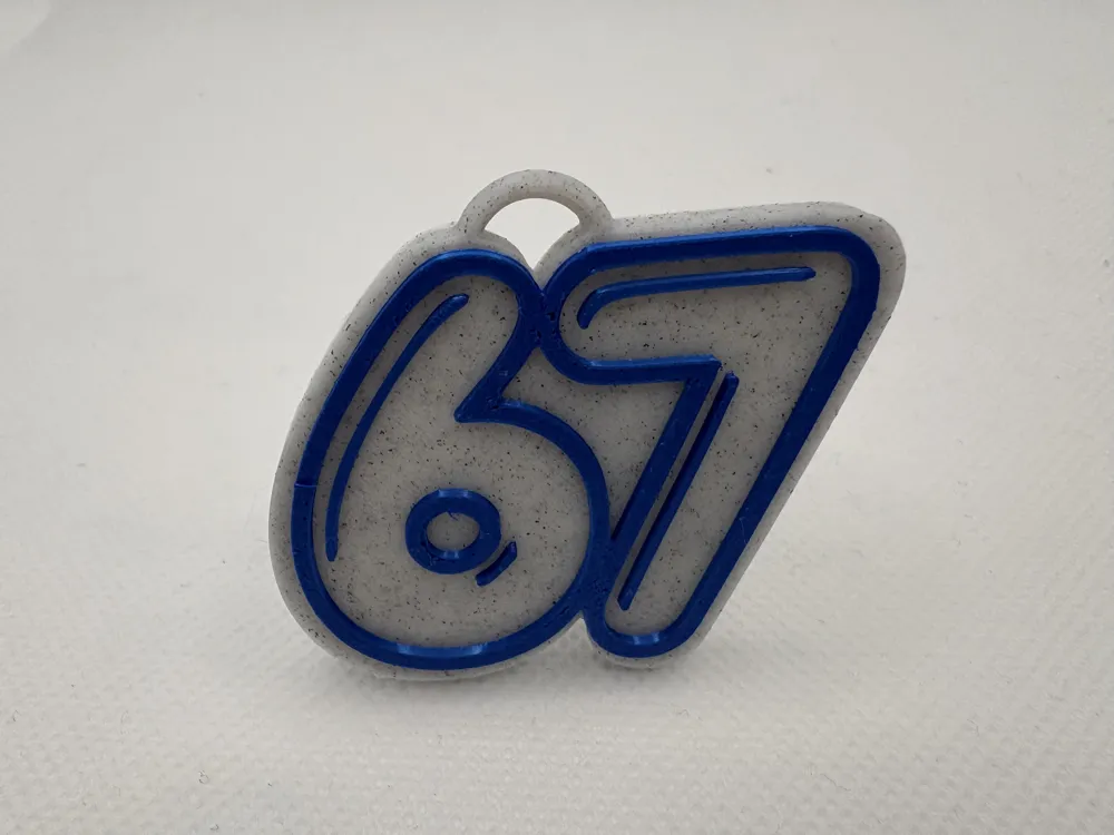 67 keychain by Natviggy MakerWorld: Download Free 3D Models